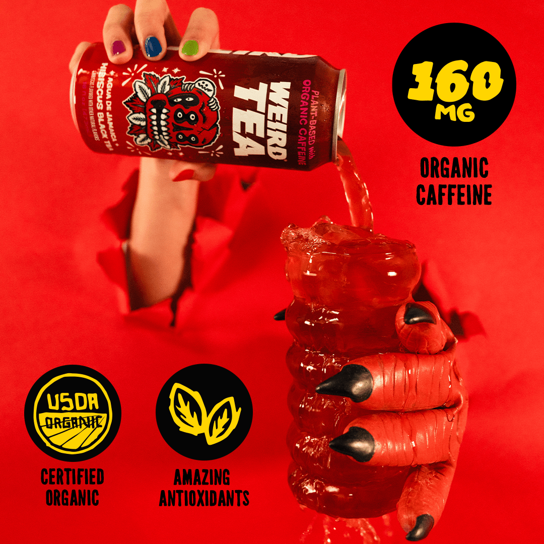 DRINK WEIRD - Organic Agua de Jamaica Hibiscus Black Tea – Weird Beverages