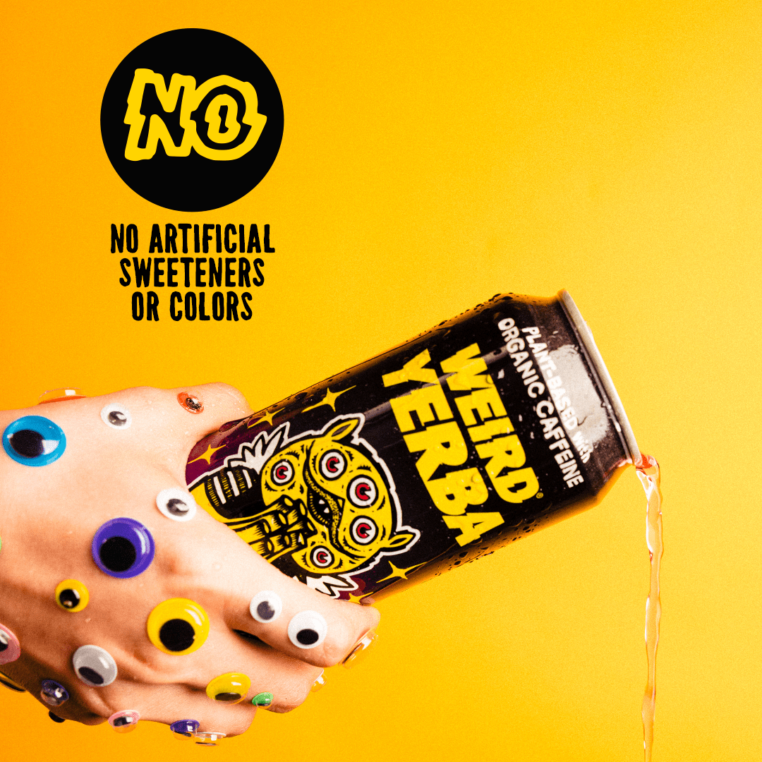 DRINK WEIRD - Organic Blue Pomegranate Acai Yerba Mate | 16oz 12 Pack ...